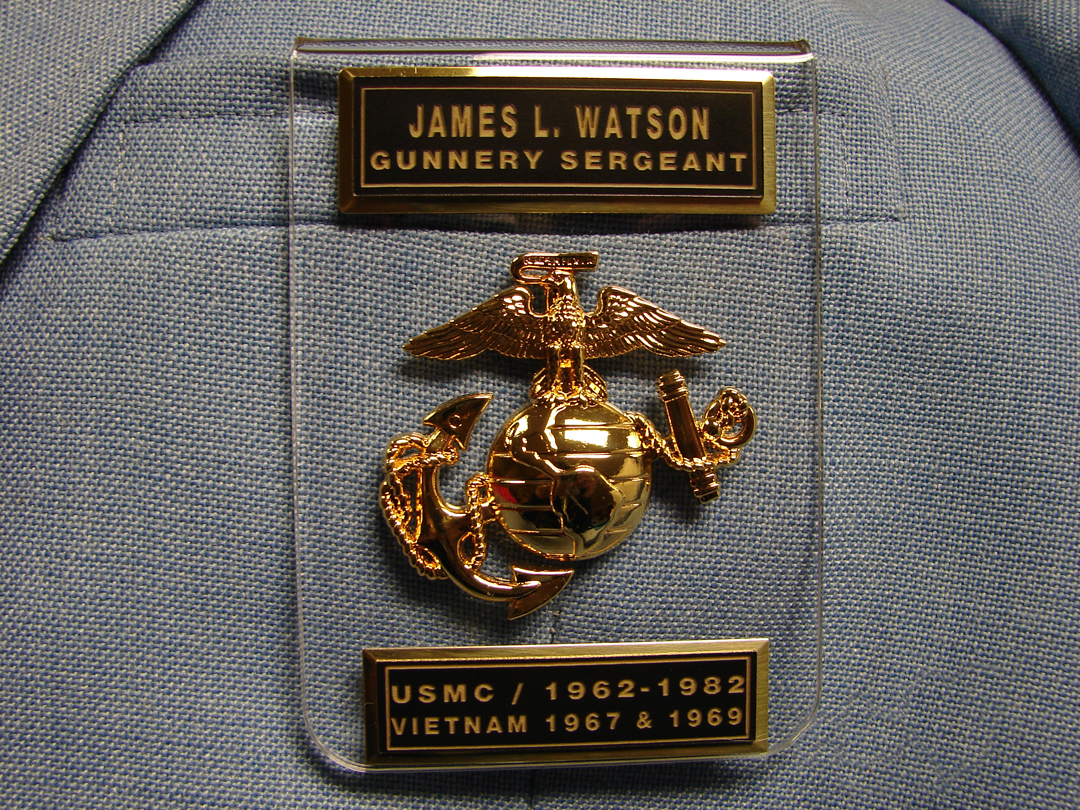 Personalized Marine Pocket Crests